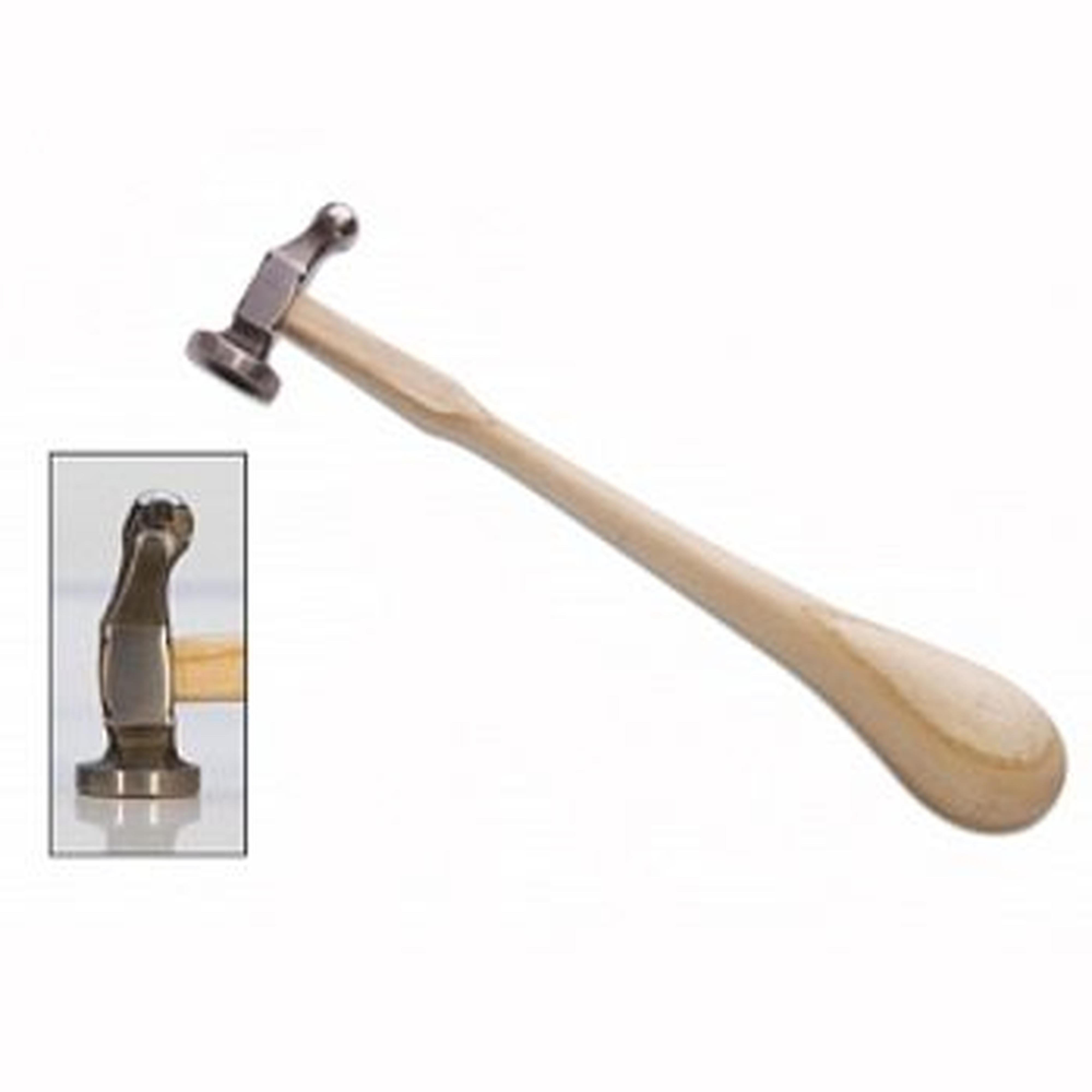 German-Style Chasing Hammer with Head Diameter of 1"