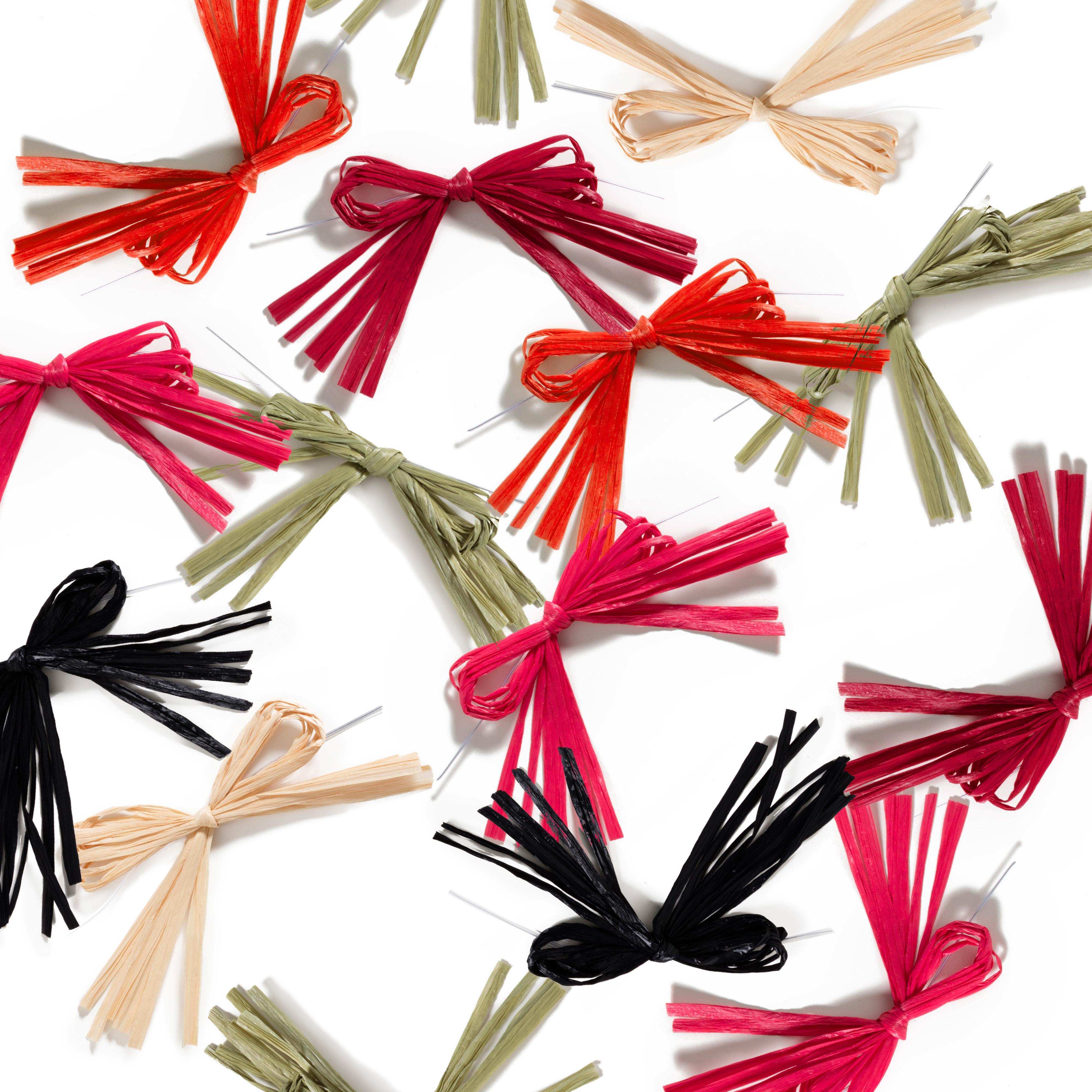 Raffia Bow with Twist Tie