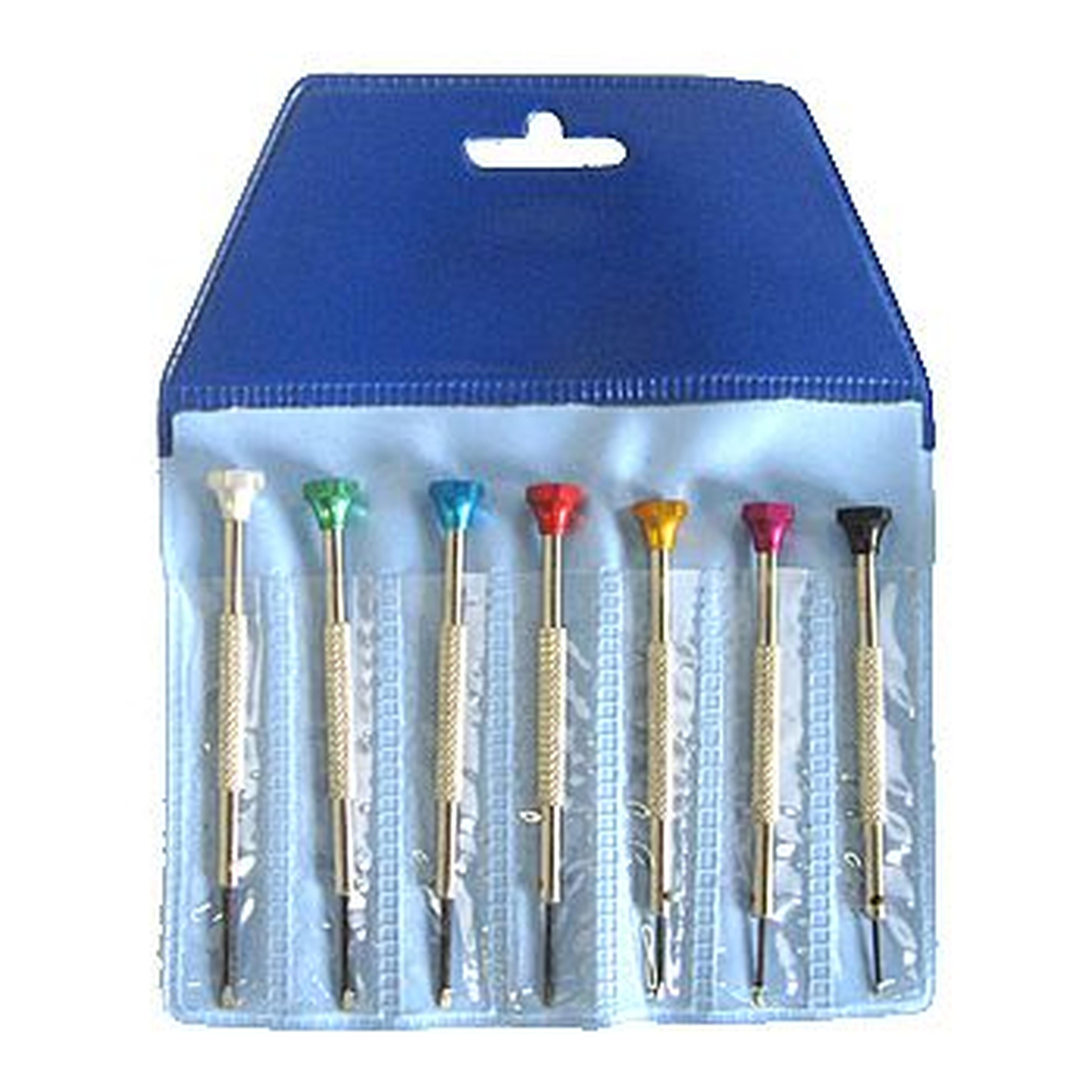 Set of 7 Screwdriver with Reversible Blades