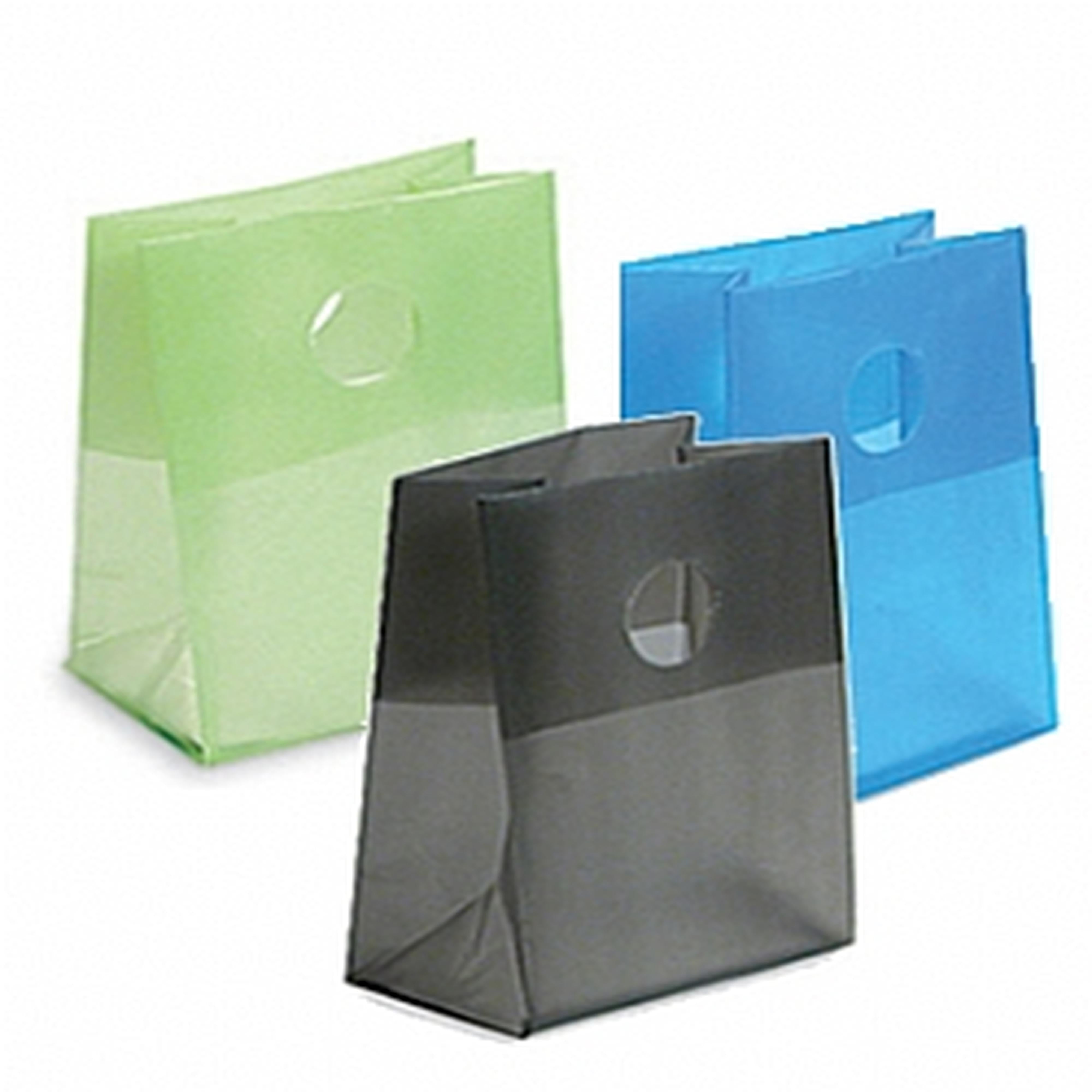 Square Fold Over Die Cut Frosted Plastic Bag
