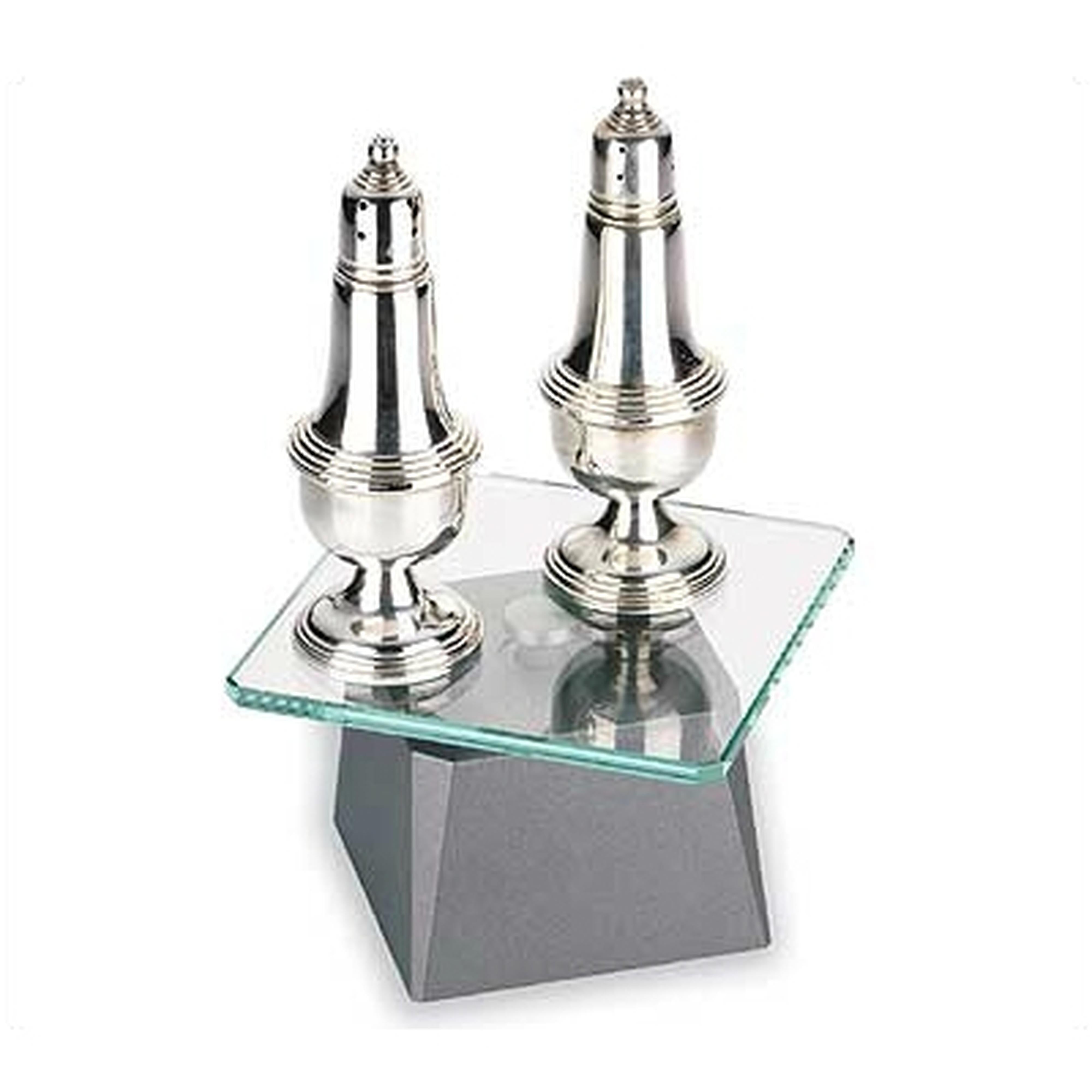 Grey Glass-Top Turntable